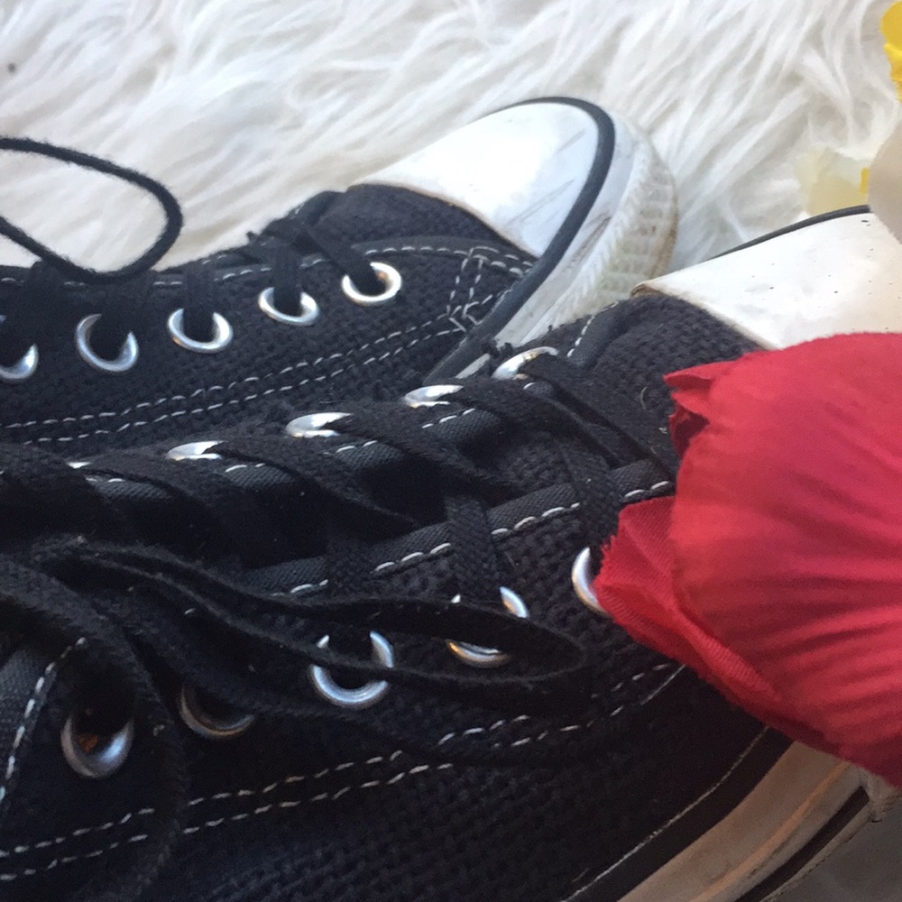 Woven Texture Converse Shoes - Gem